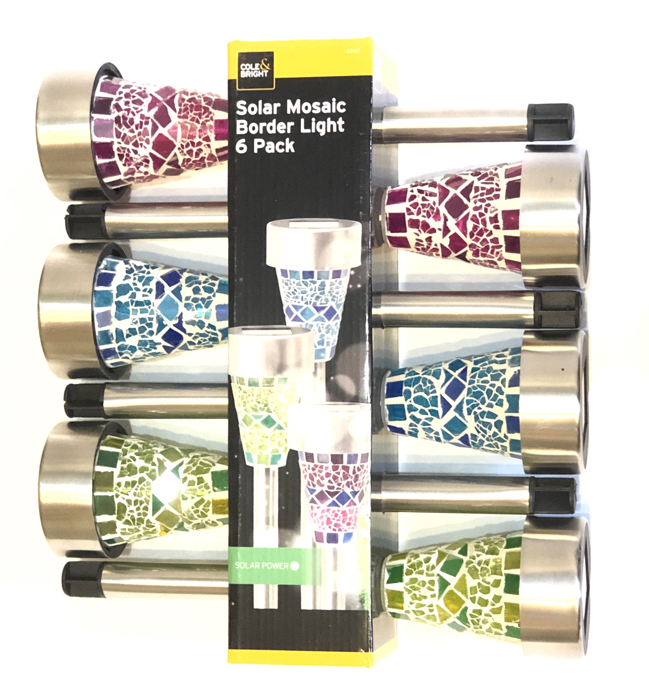 World Source Partners Multi Colored Solar Powered Integrated LED Glass ...