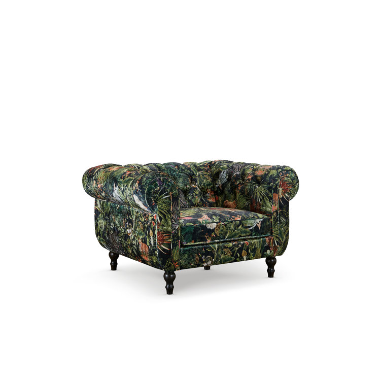 Bay Isle Home Aliyat Velvet Chesterfield Chair | Wayfair.co.uk