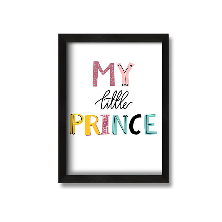 Happy Larry My Little Prince - Picture Frame Typography on Canvas ...