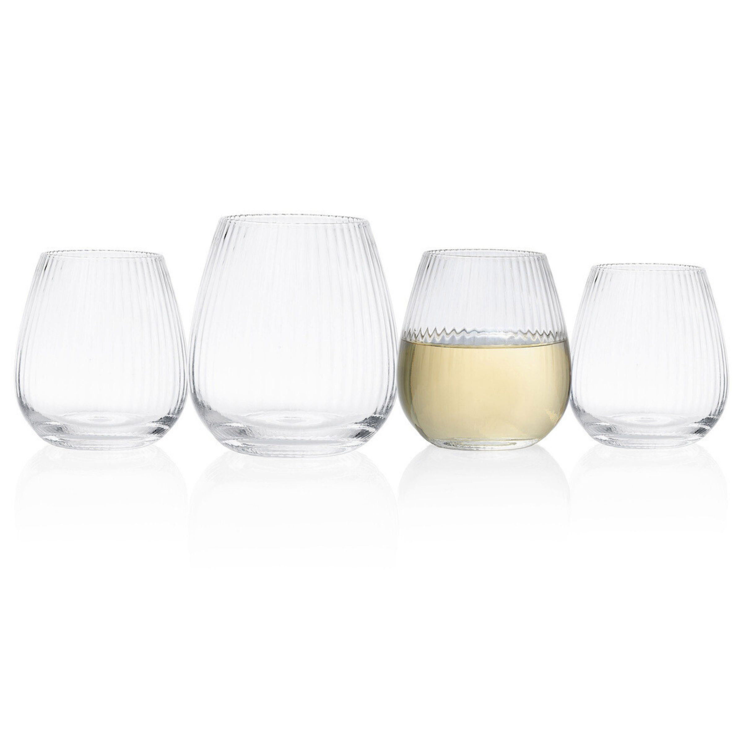 Godinger Silver Art Co Divo Optic Stemless & Reviews | Wayfair