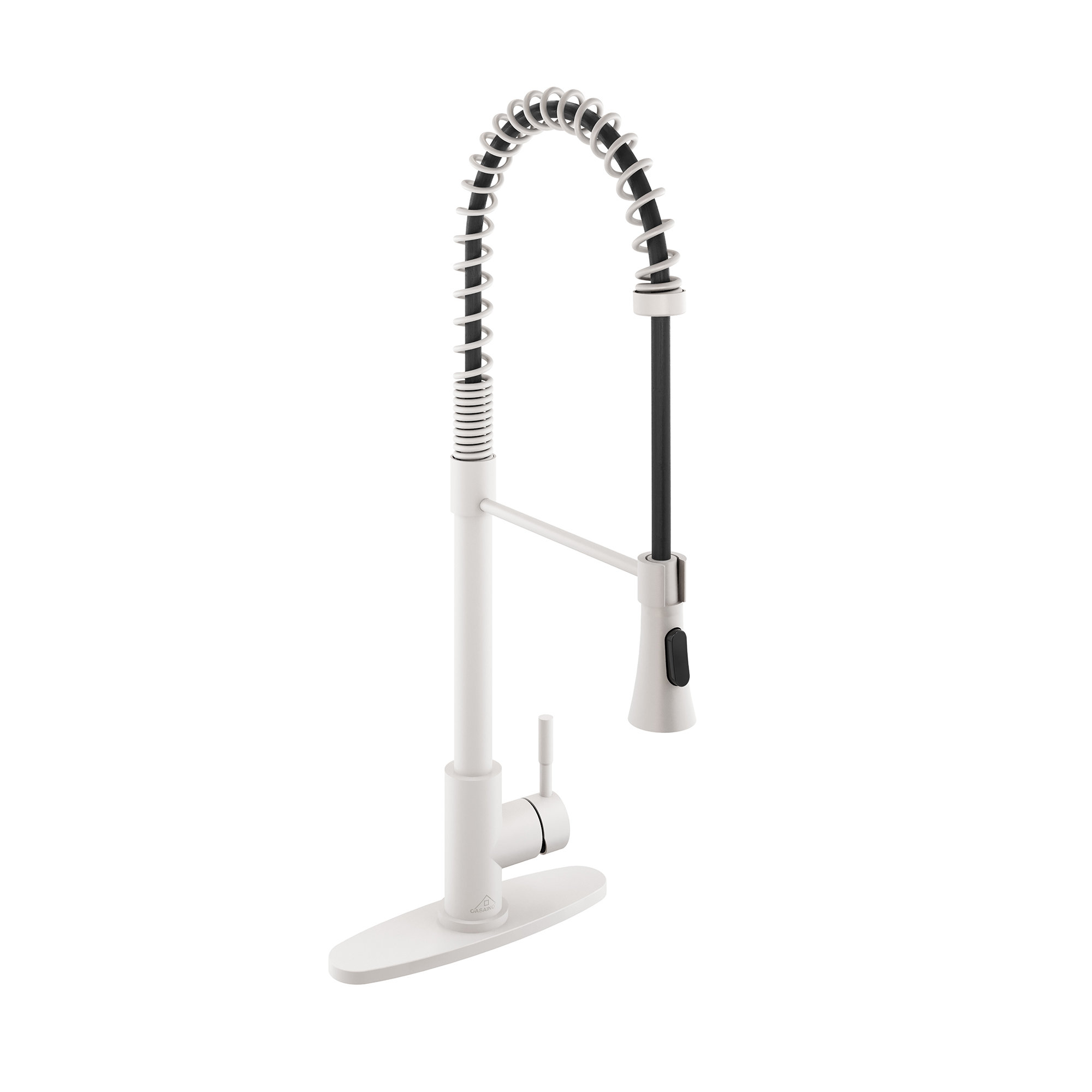 CASAINC Spring Pull Down Sprayer Kitchen Faucet with Dual-Function ...