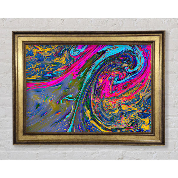 Bright Star Paint Flows And Mixes - Single Picture Frame Art Prints ...