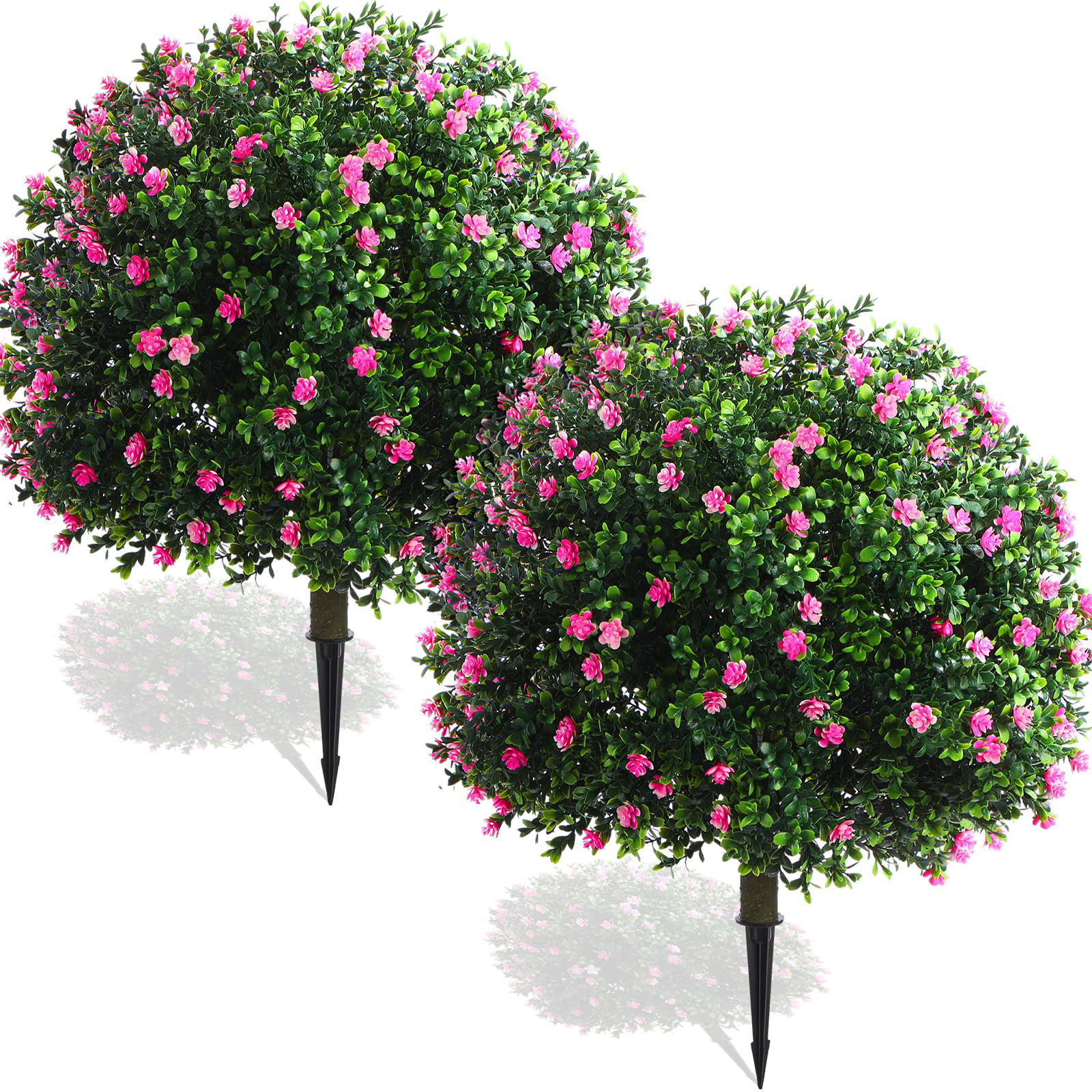 One Allium Way 2 Artificial Boxwood Topiary Ball Tree Outdoor Boxwood ...