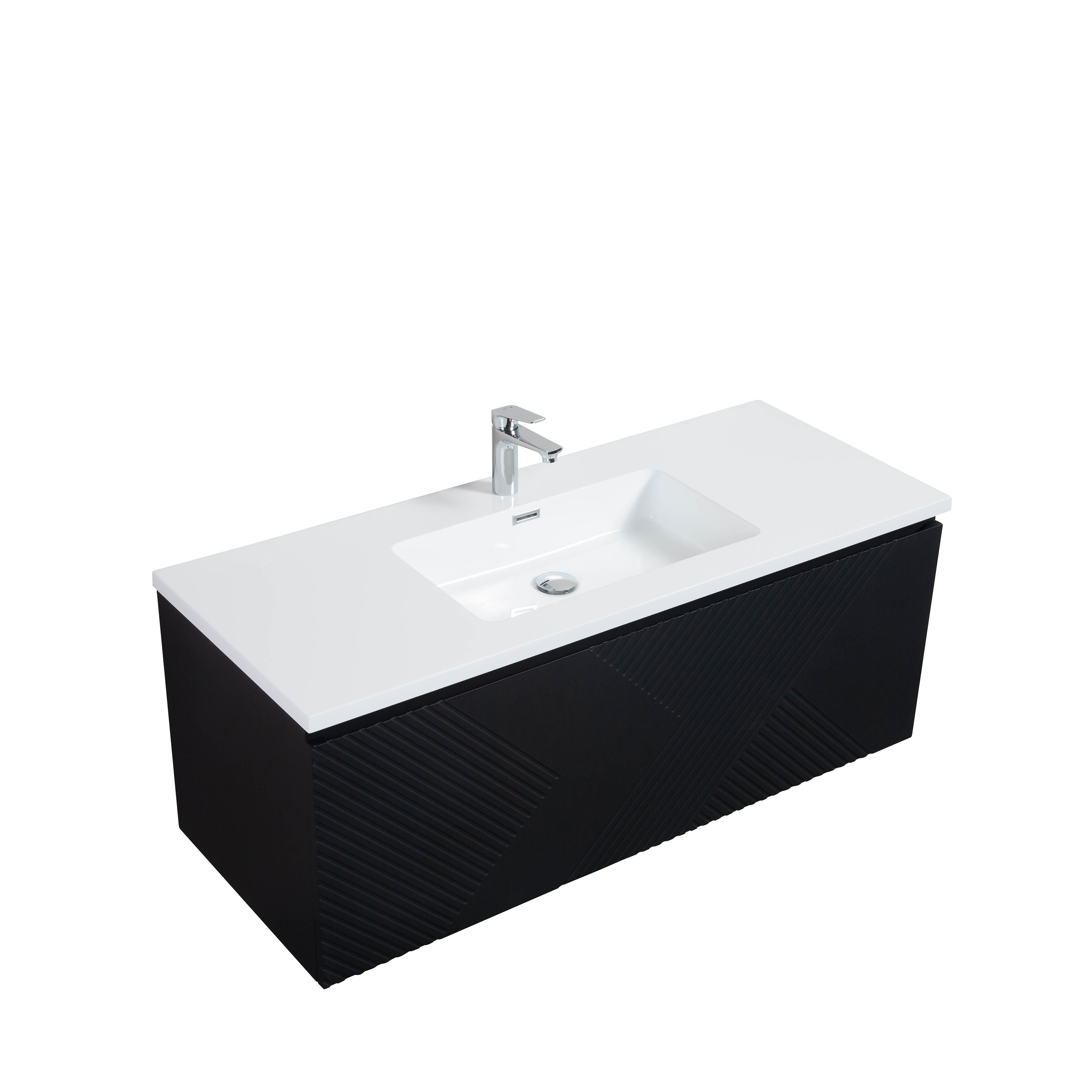 Ebern Designs Hindel 47" Wall-Mounted Single Bathroom Vanity Set ...