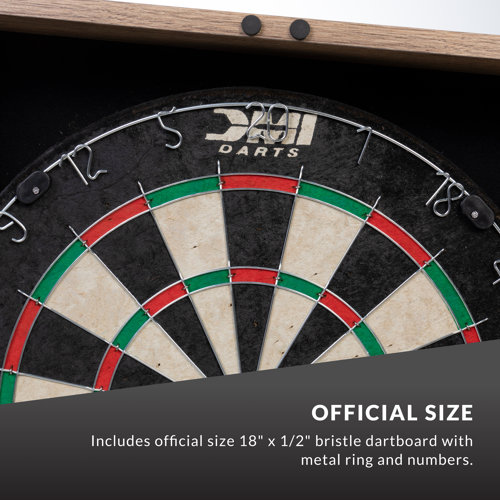 DMI Sports Indoor Bristle Dartboard And Cabinet Set (Darts Included ...