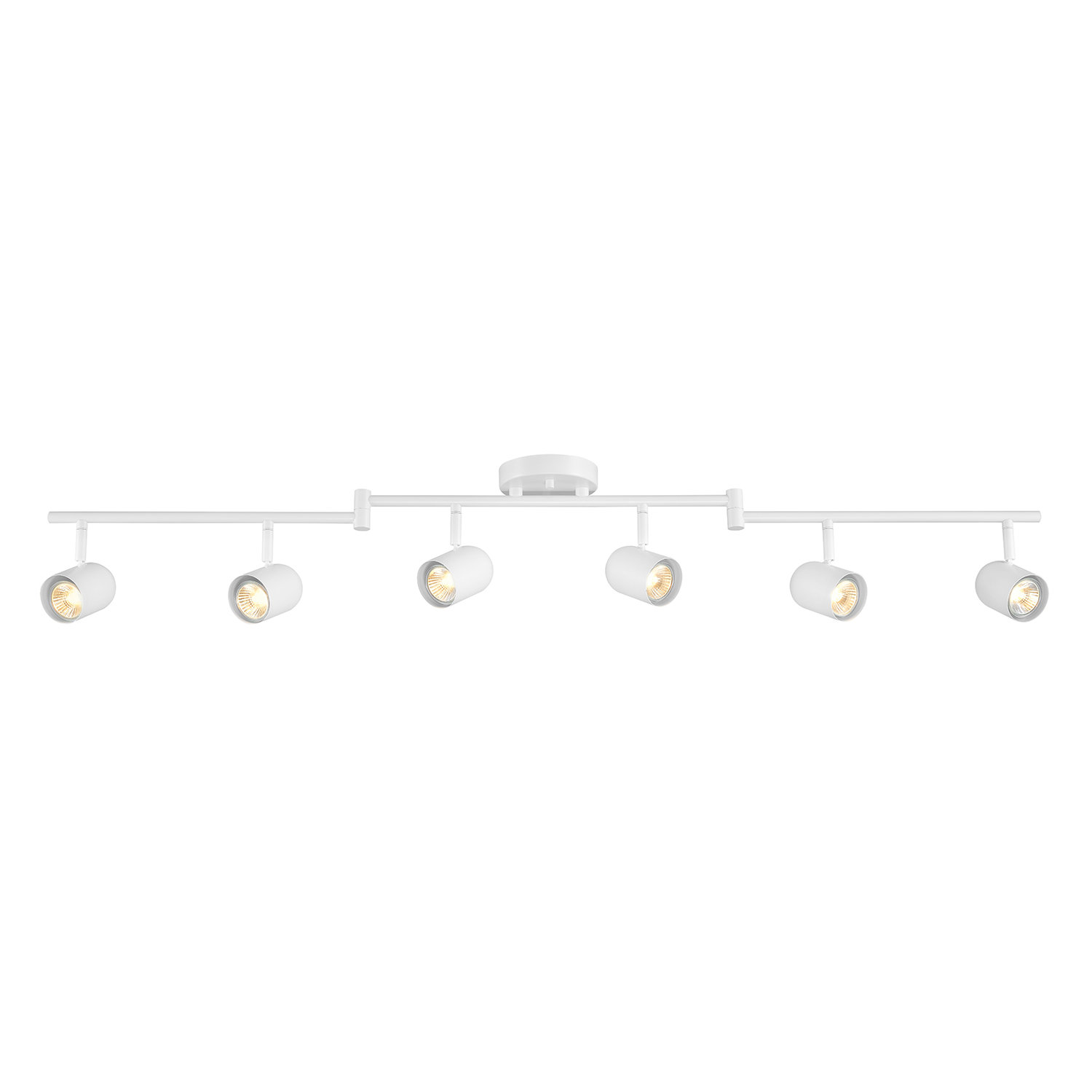 Globe Electric Company 49" 6-Light Matte White Foldable Track Lighting ...