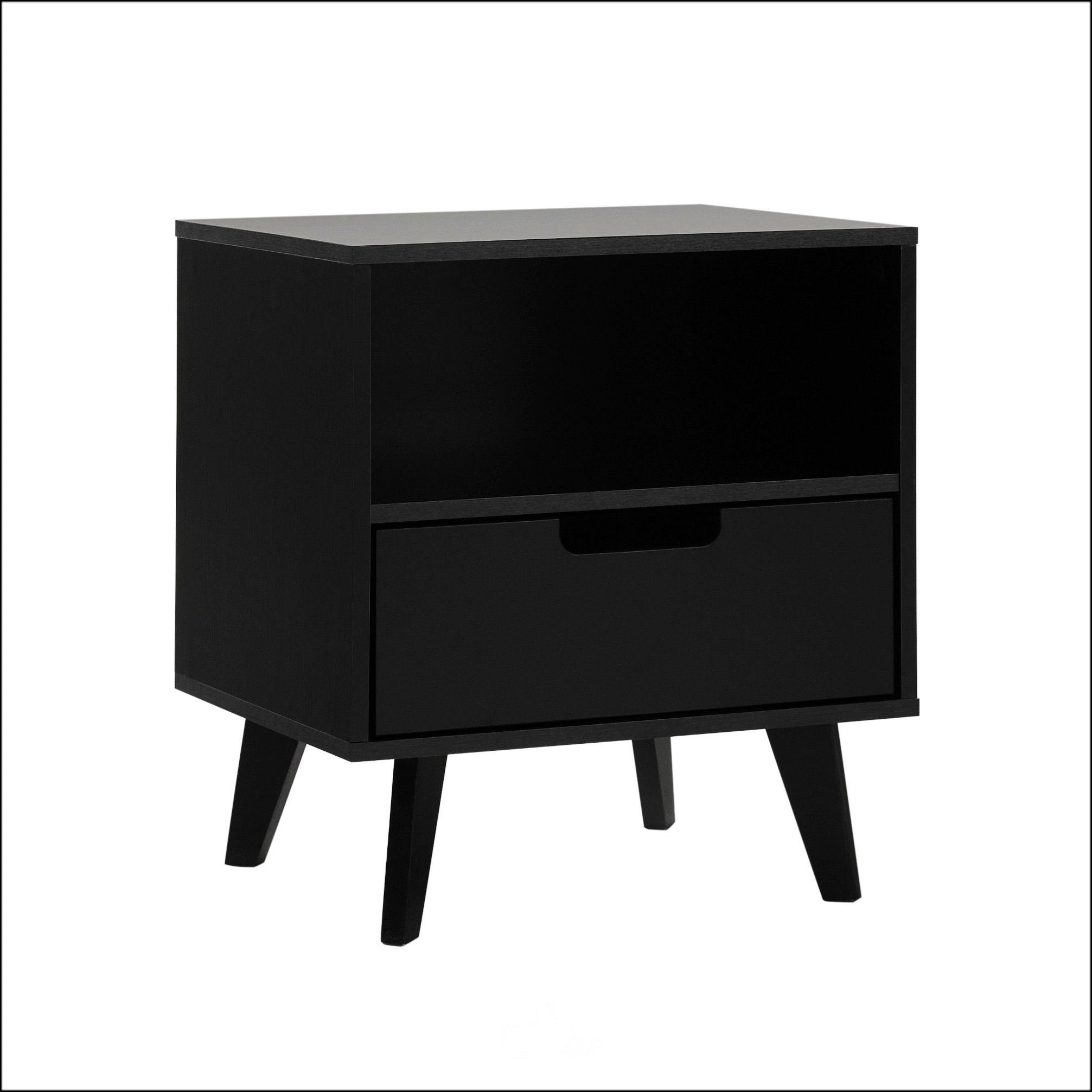 George Oliver Modern 1-Drawer Nightstand With Open Cubby | Wayfair
