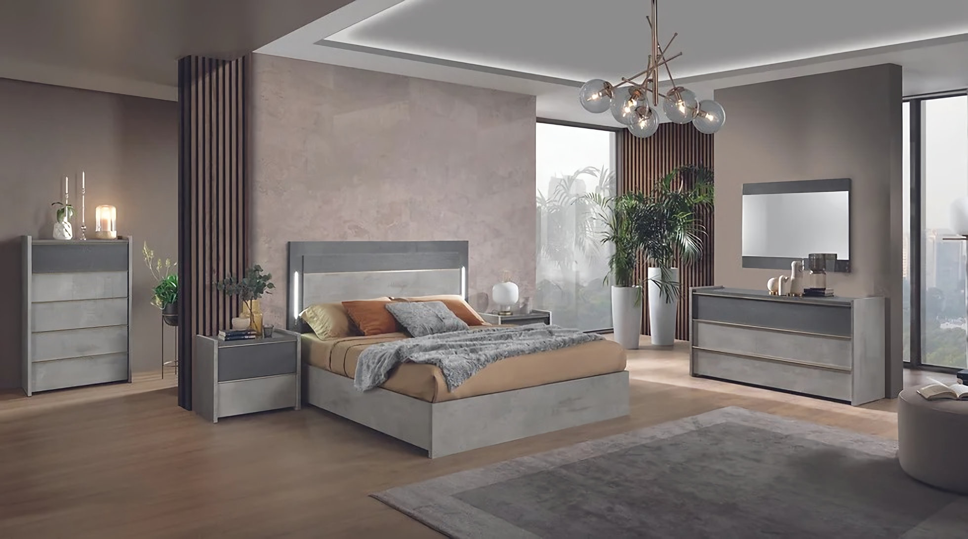 Hokku Designs Cathelyne Panel 4 Piece Bedroom Set | Wayfair