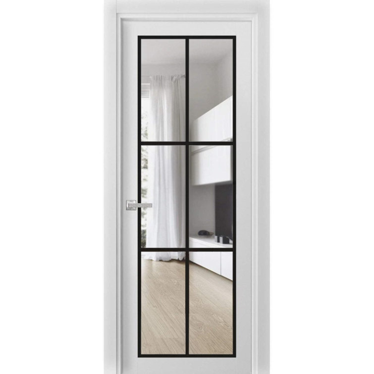 SARTODOORS Lucia Solid Wood Paneled French Doors | Wayfair