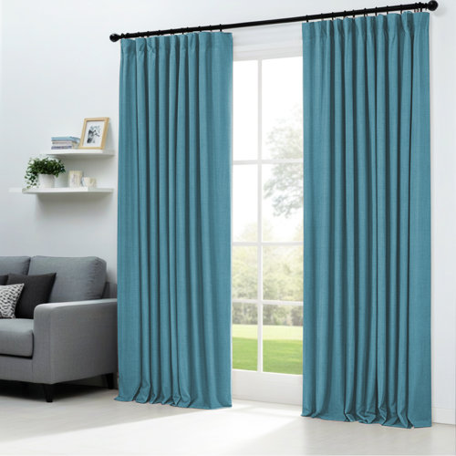 Blue Curtains & Drapes You'll Love | Wayfair