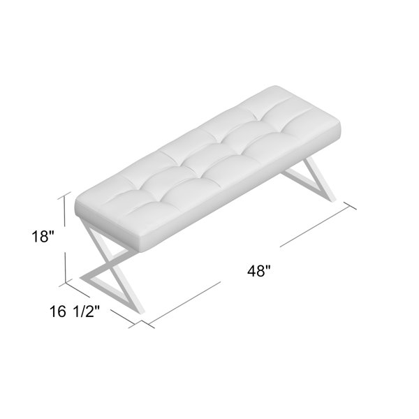 Mercer41 Chaquetta Metal Bench & Reviews | Wayfair