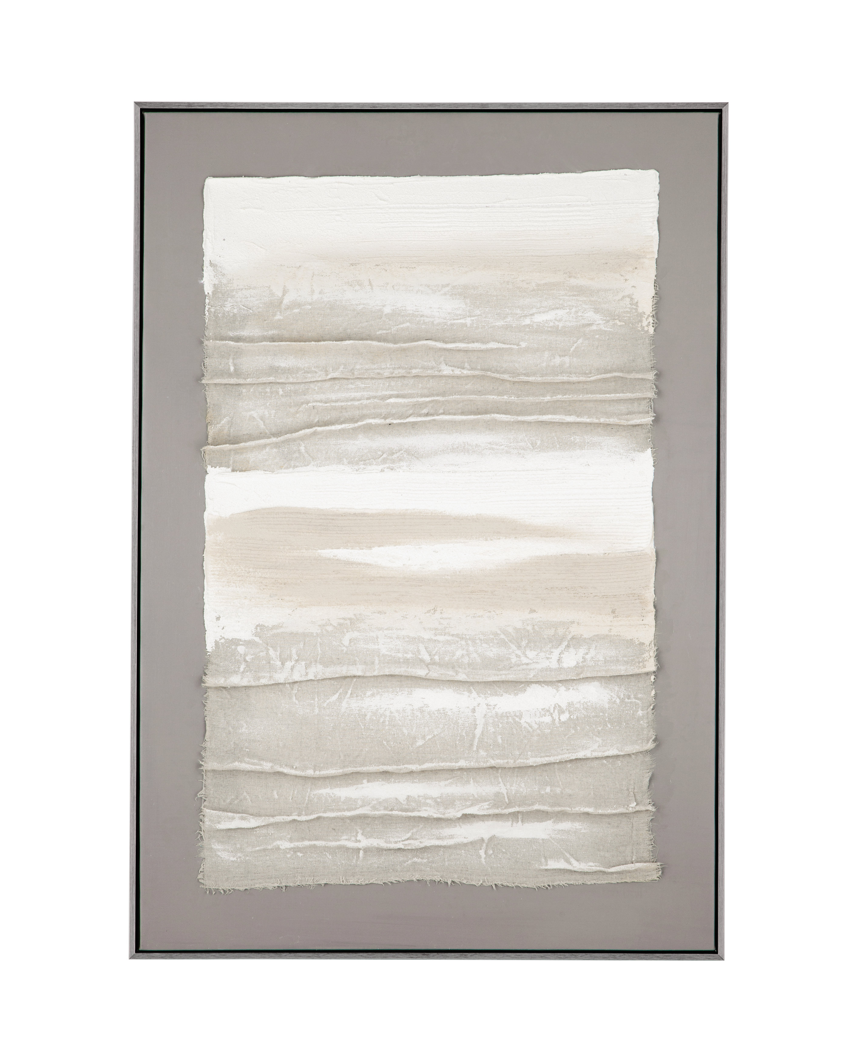 Ivy Bronx Zole I Abstract Neutral Canvas Wall Art with Light Frame for ...