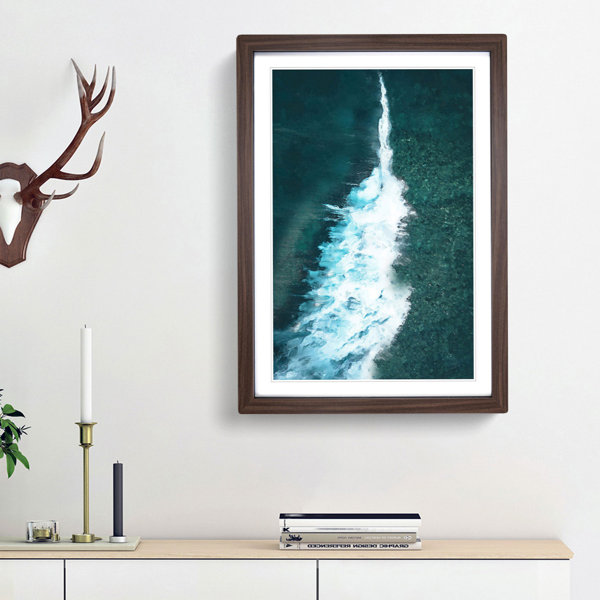 East Urban Home The Middle of the Wave - Picture Frame Graphic Art ...