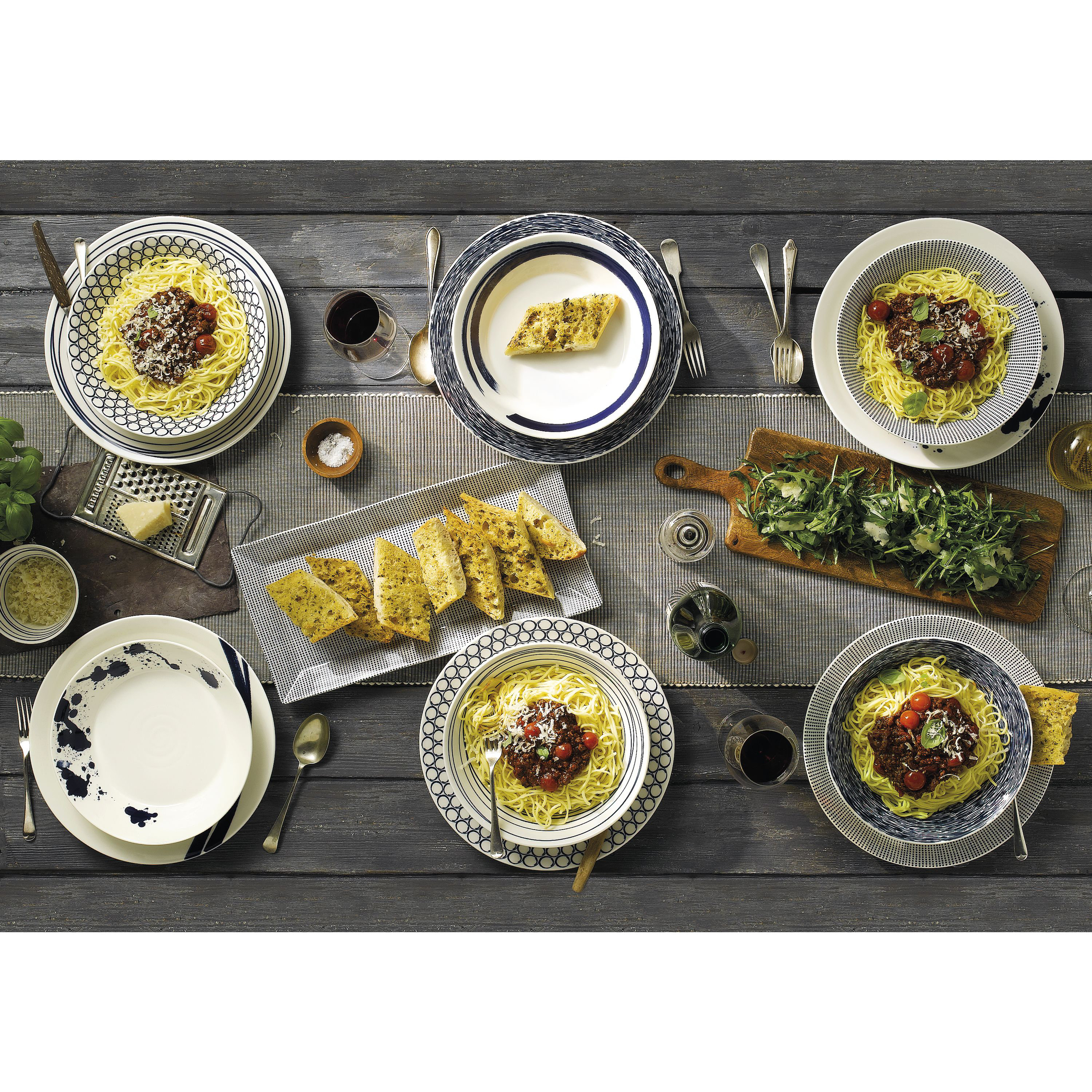 Royal Doulton Pacific Mixed Patterns Pasta Bowl Set & Reviews | Wayfair