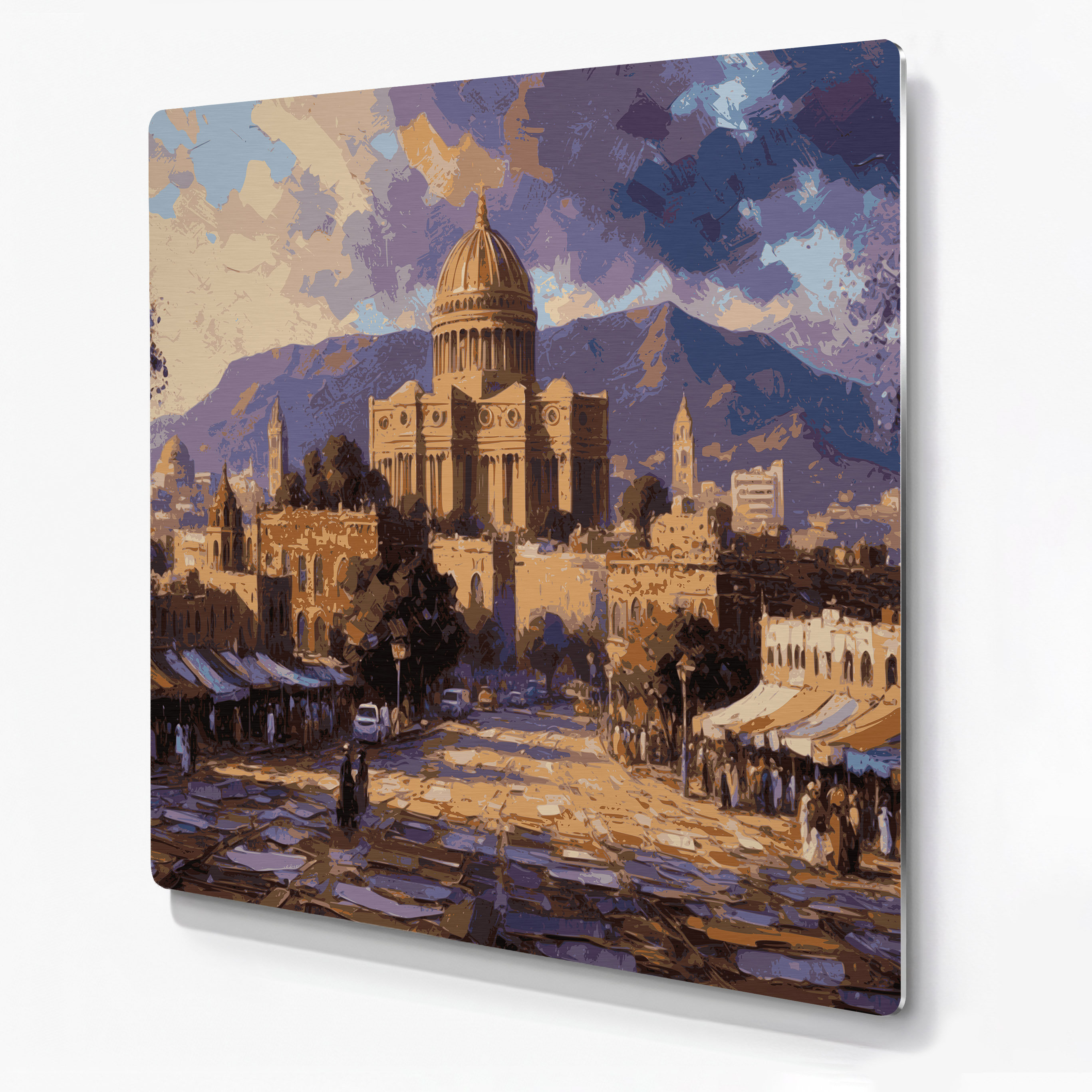 Latitude Run® Cities Addis Ababa Ethiopia Black Metal Wall Art ...