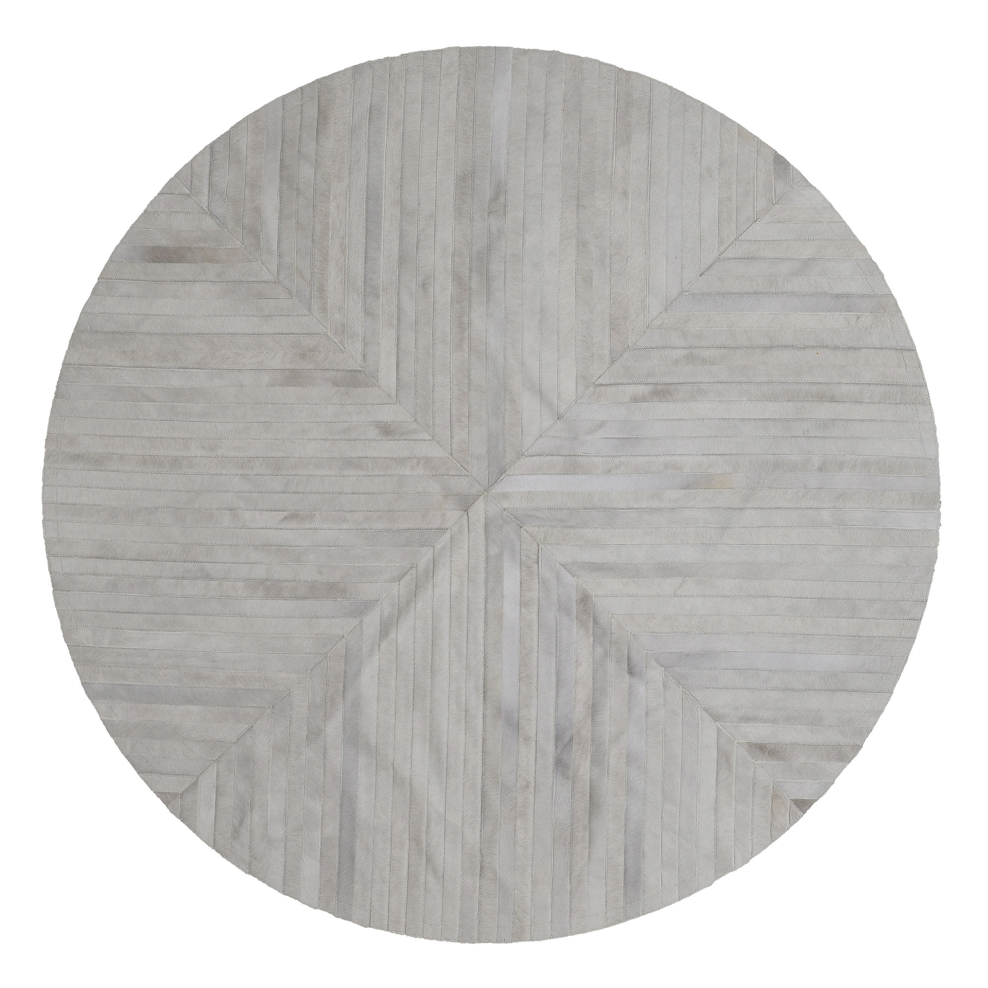 Art Hide La Quinta Striped Flatweave Leather Grey Indoor/Outdoor Area ...