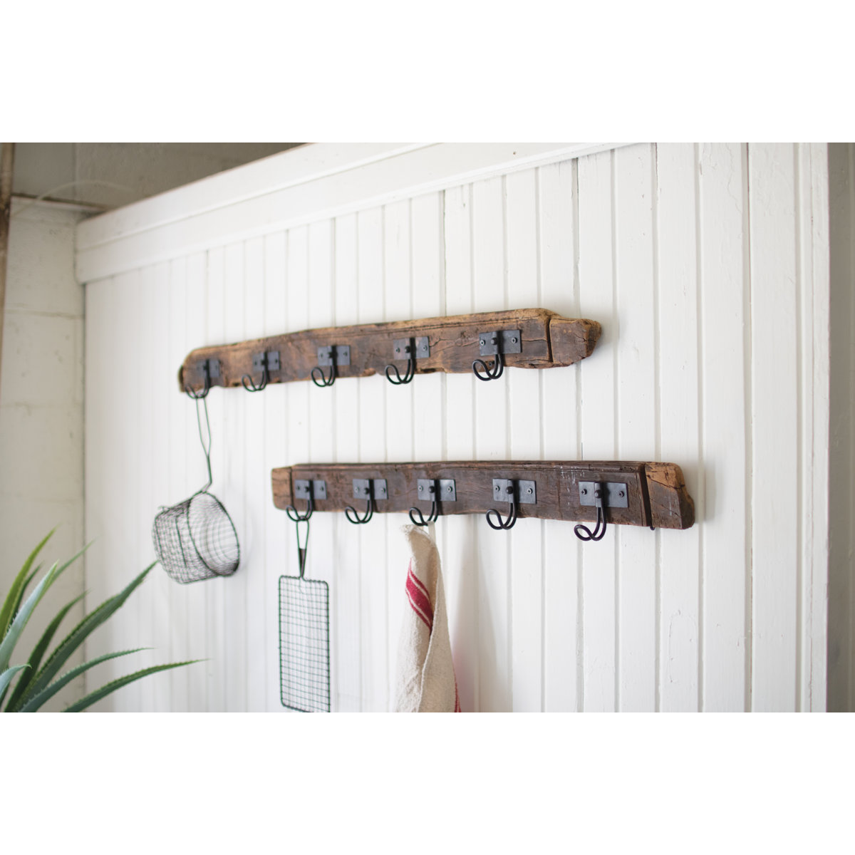 Beachcrest Home™ Caiden Metal 10 - Hook Wall Mounted Coat Rack ...