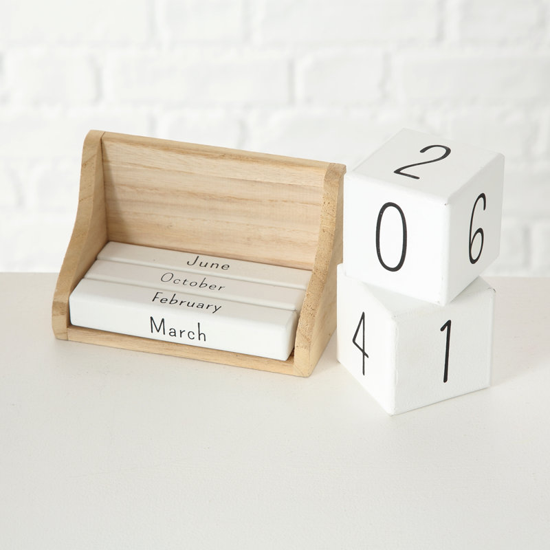 George Oliver 6 Piece Burnetta Calendar Letter Blocks Set & Reviews ...