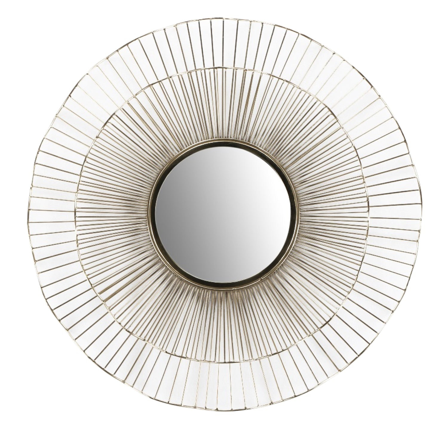 Canora Grey Ashtynn Round Powder Coated Steel Wall Mirror | Wayfair.co.uk