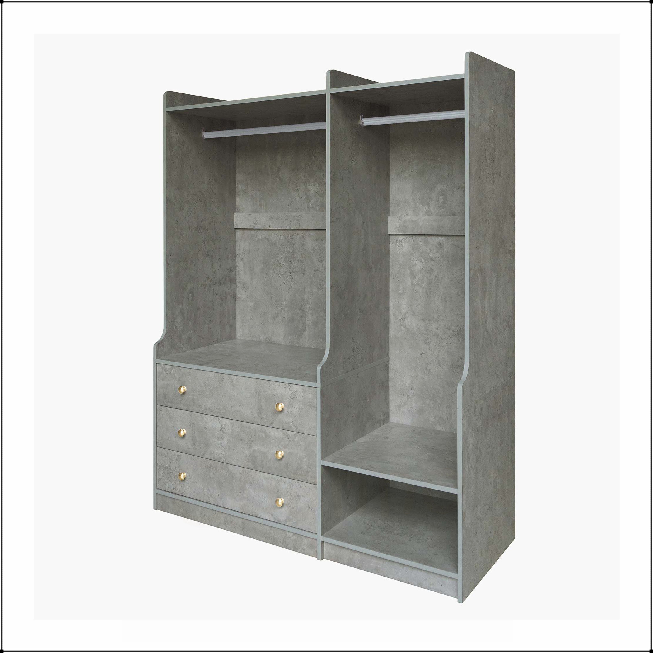 Ebern Designs Open Wooden Wardrobe Storage - Wayfair Canada