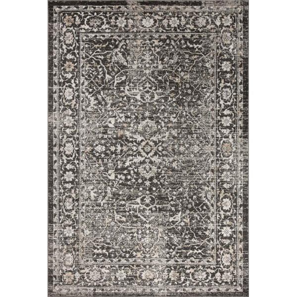 Lark Manor™ Aliyana II Charcoal / Silver Area Rug & Reviews | Wayfair