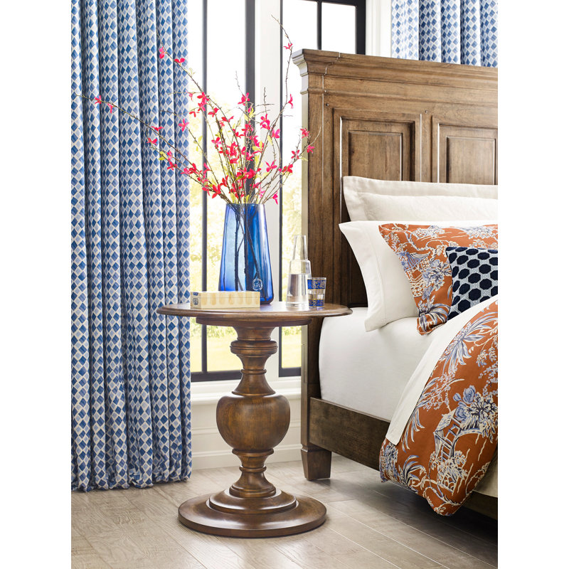 Canora Grey Stephenia Solid Wood Pedestal End Table | Wayfair