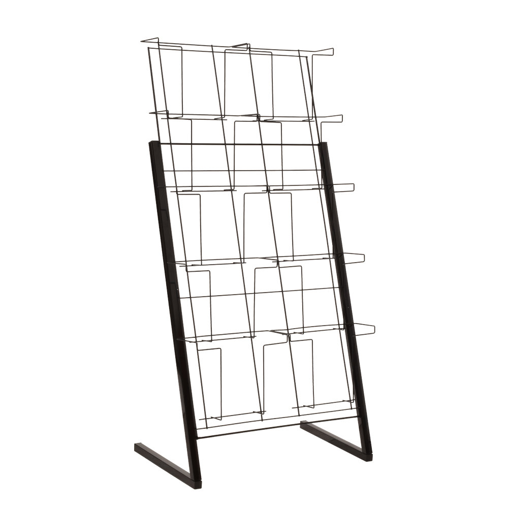 Ebern Designs 10 Pocket LP Vinyl Record Floorstanding Wire Display ...