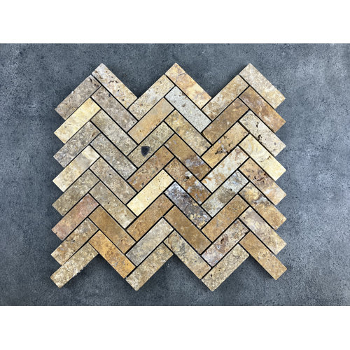 Miletos Stone Collection 1" x 3" Natural Stone Mosaic Subway Wall ...