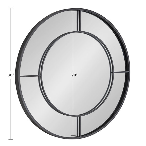 Steelside™ Elin Metal Round Wall Mirror & Reviews | Wayfair
