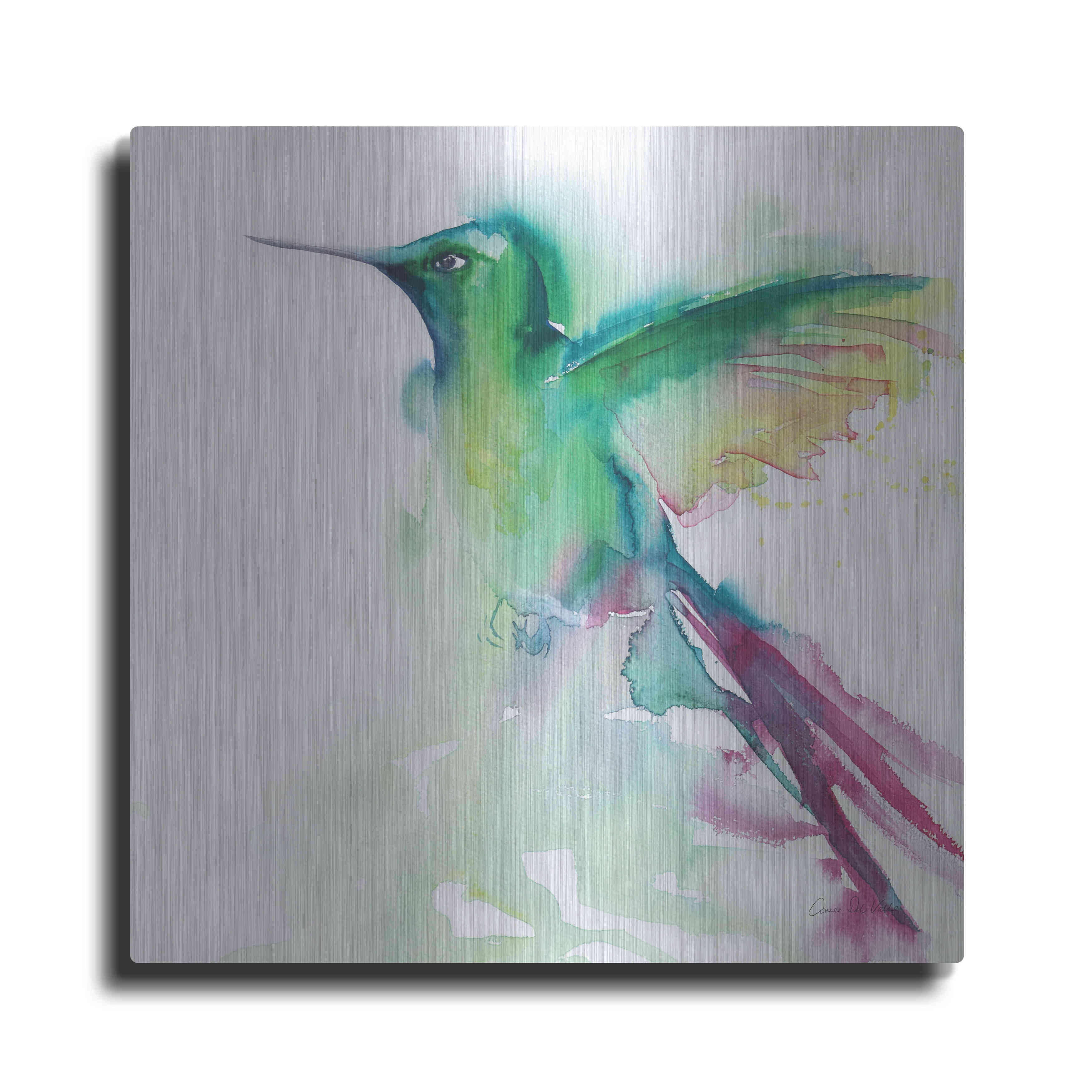 Red Barrel Studio Luxe Metal Art 'Hummingbirds III' By Alan Majchrow ...