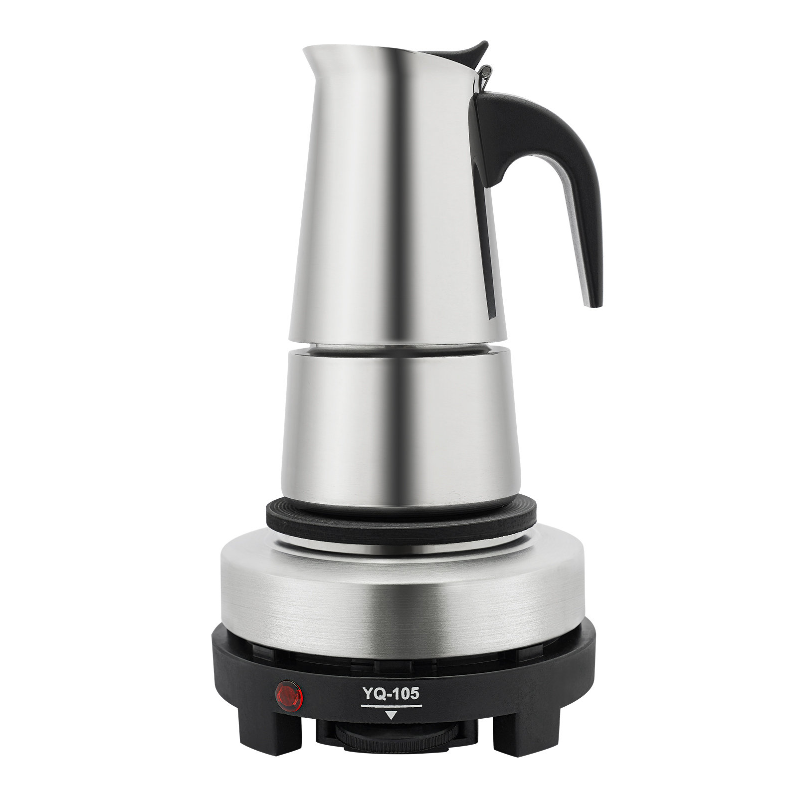 YaoTown 4 Cup Stainless Steel Coffee Pot Stovetop Espresso Maker ...