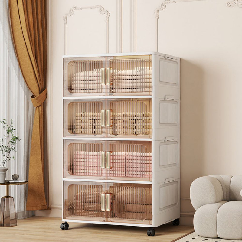 Rebrilliant Collapsible Storage Bins With Lids | Wayfair