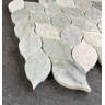 ES Stone 4" x 2" Ming Green Leaf Pattern Marble Novelty Mosaic Tile ...