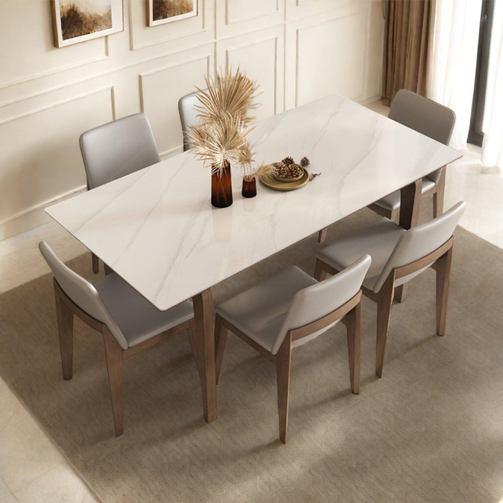 Elamer French minimalist modern table set | Wayfair