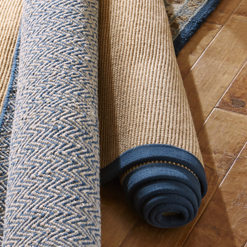 Rita Handmade Wool Blue/White Area Rug & Reviews | Birch Lane