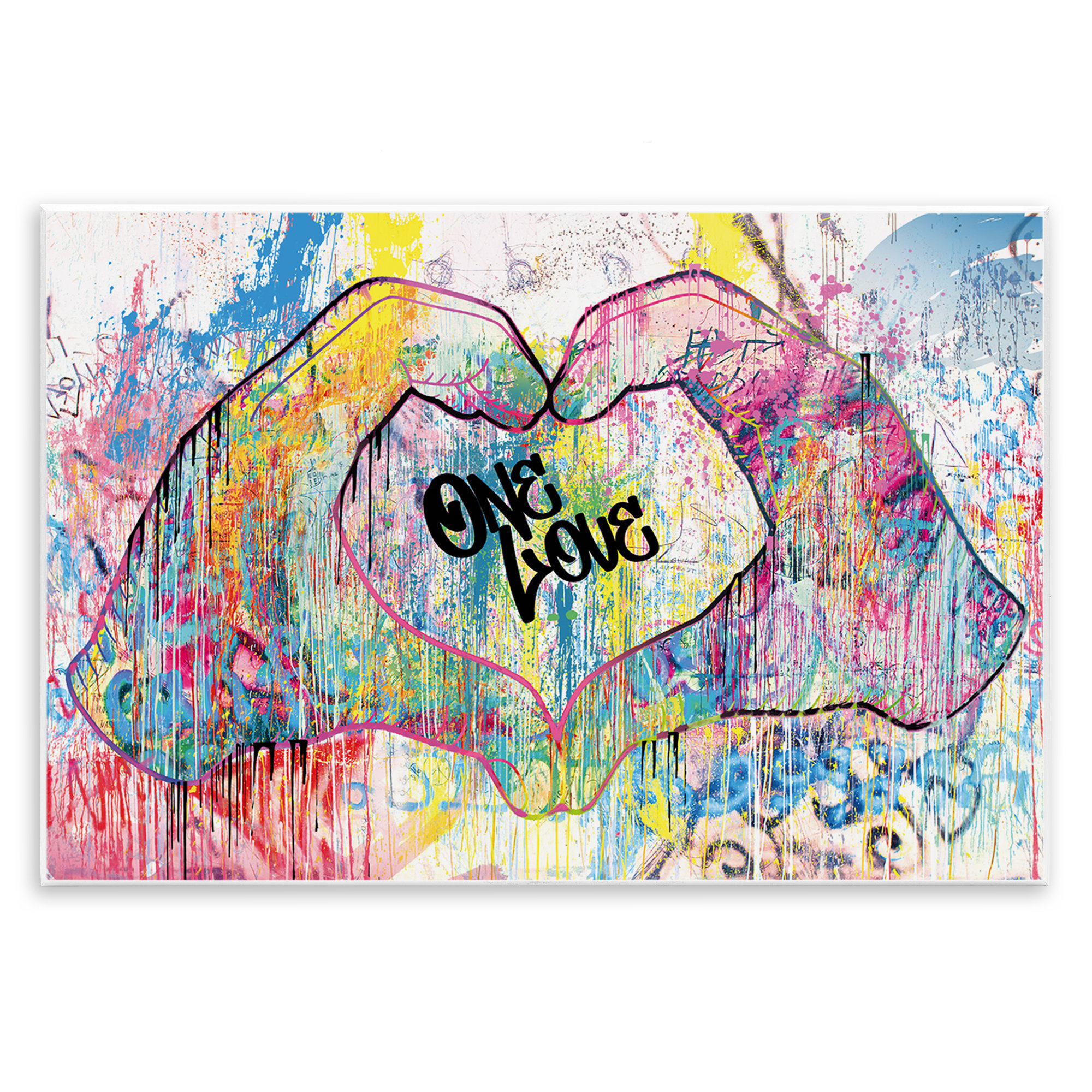 Dakota Fields Urban One Love Heart Symbol Wall Plaque Art by Porter ...