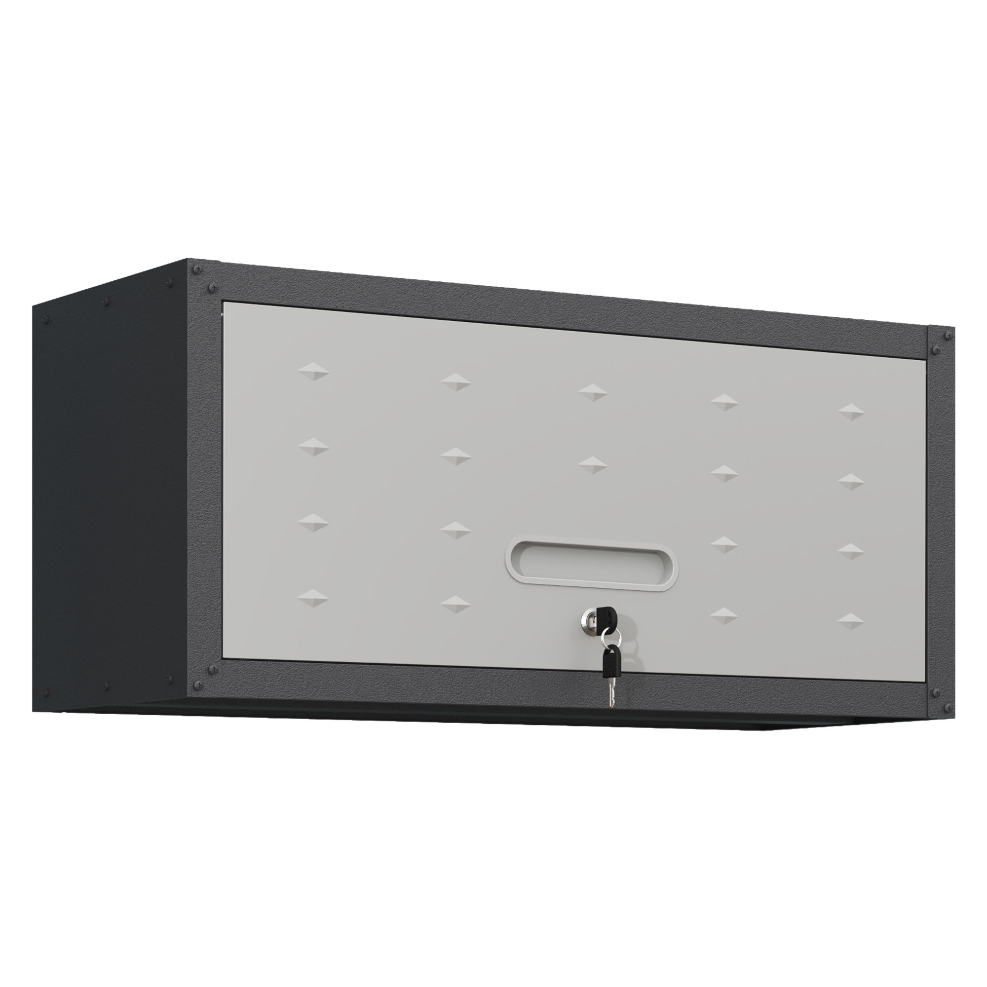 Inbox Zero Heavy Duty Metal Wall Mounted Tool Storage Cabinet Steel ...