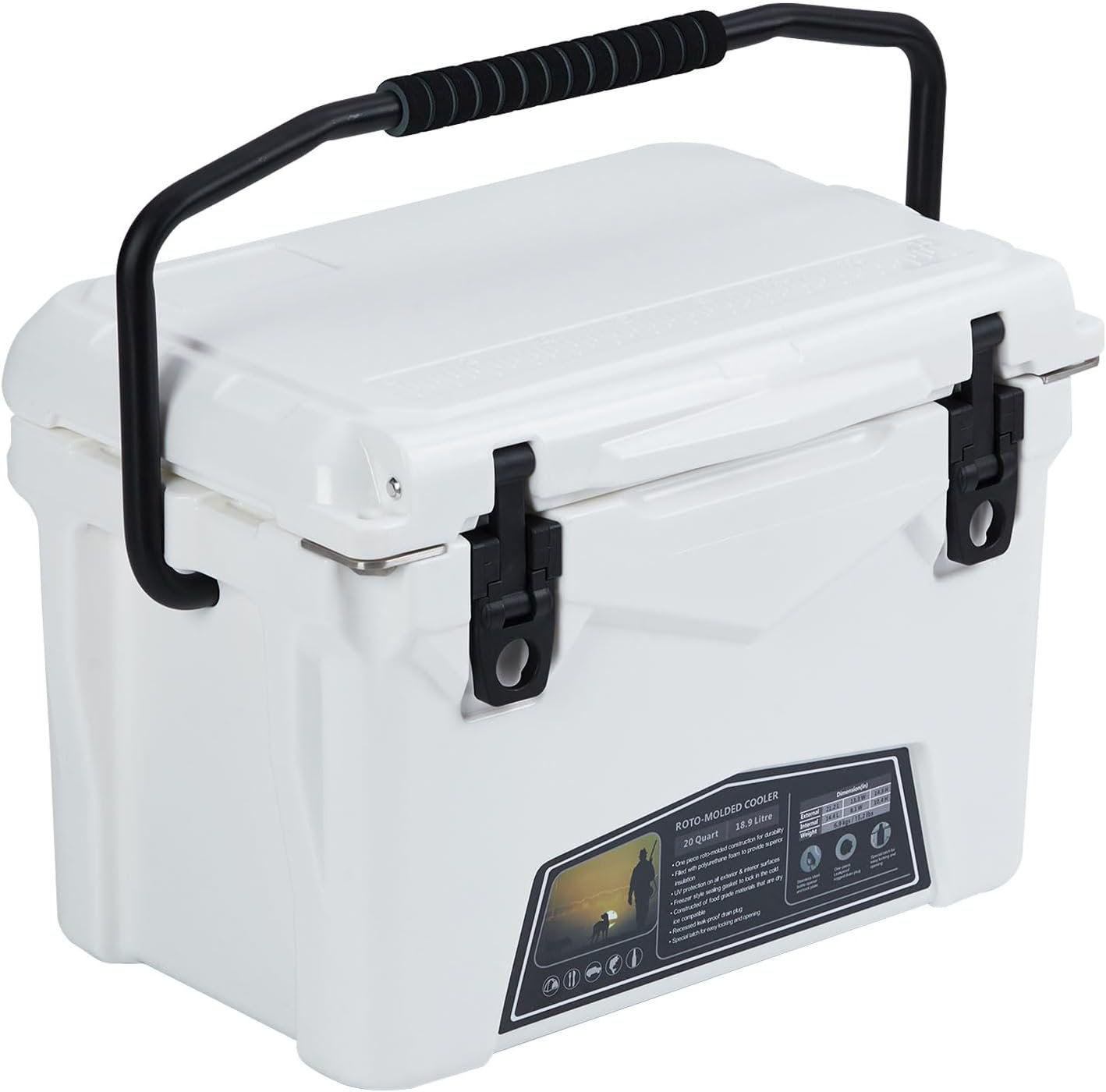 gaomon Portable Ice Cooler Heavy Duty, Versatile Ice Chest with Cup ...