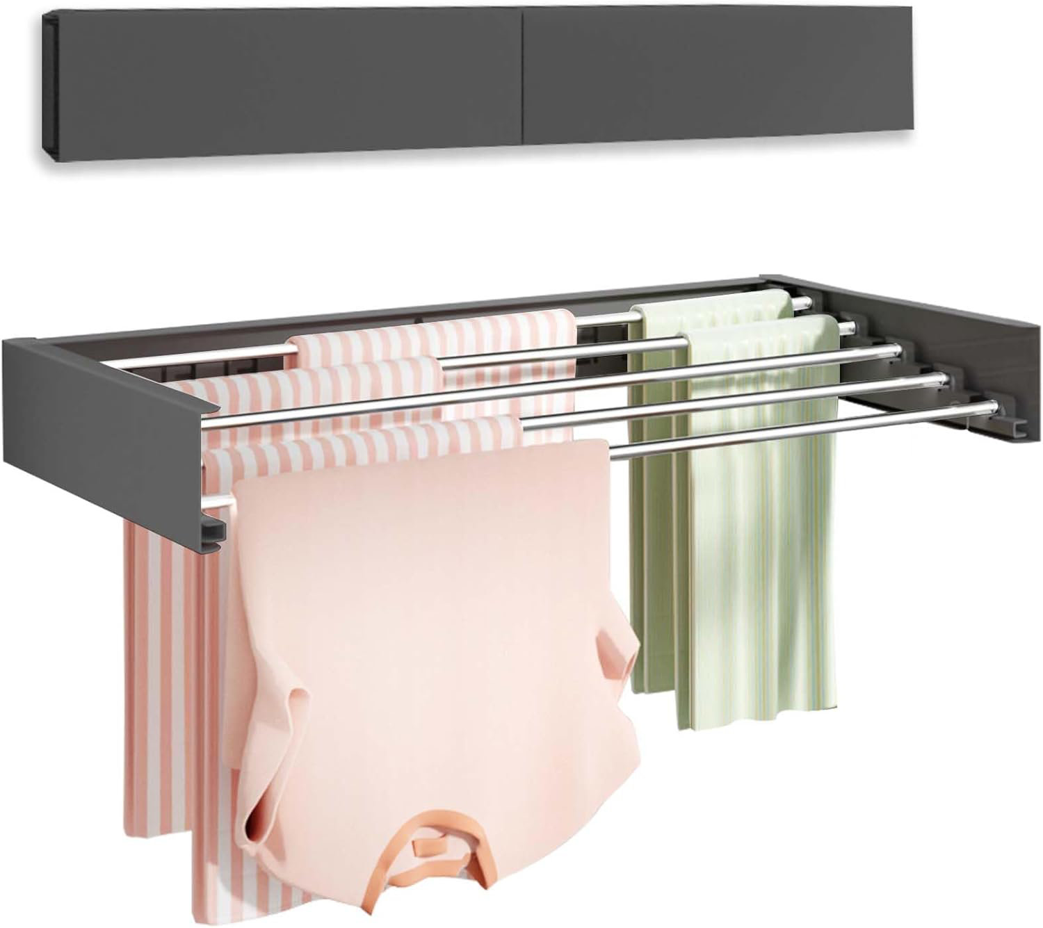 Hoomic Foldable Wall-Mounted Drying Rack - Wayfair Canada