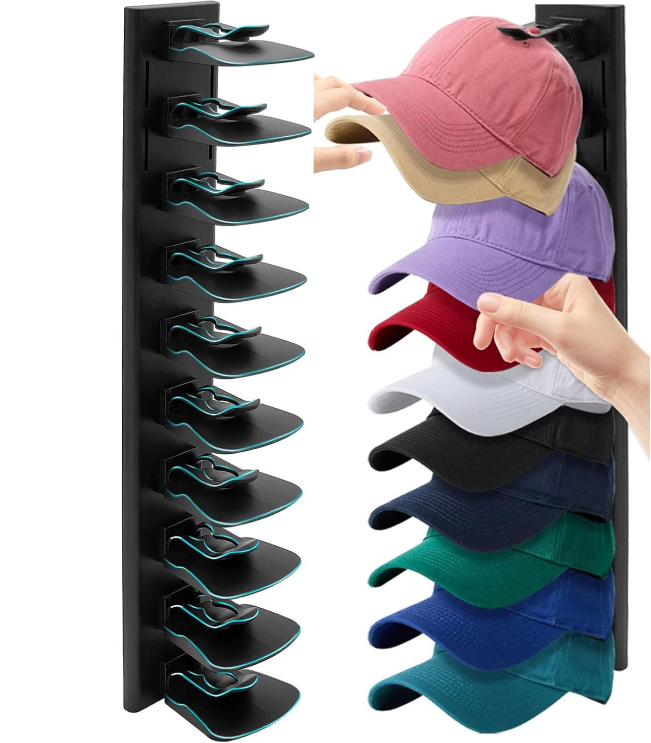 Wrought Studio Hat Racks for Baseball Caps, Hats Rack Organizer Hold Up ...