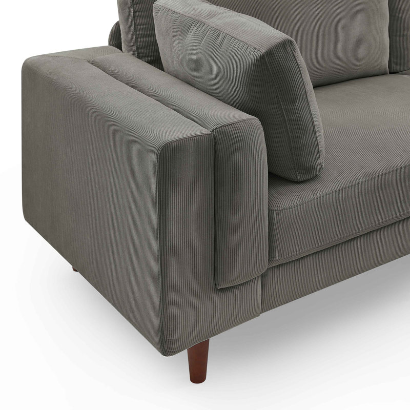 Latitude Run® Kraz Minimore Modern Style 85'' Square Arm Sofa & Reviews ...