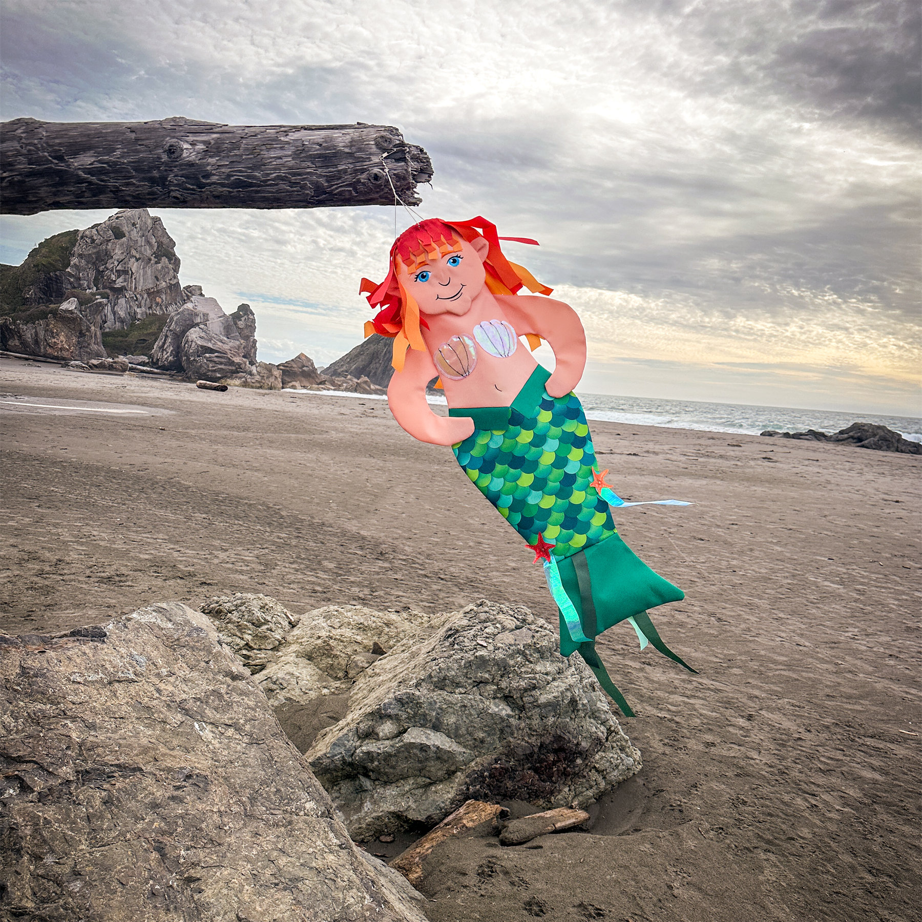 In The Breeze Mermaid Wind Friend Polyester Wind Sock | Wayfair