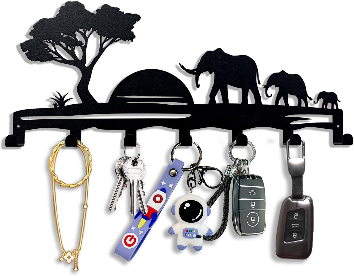 Bay Isle Home™ Metal Key Rack Hook Organizer | Wayfair