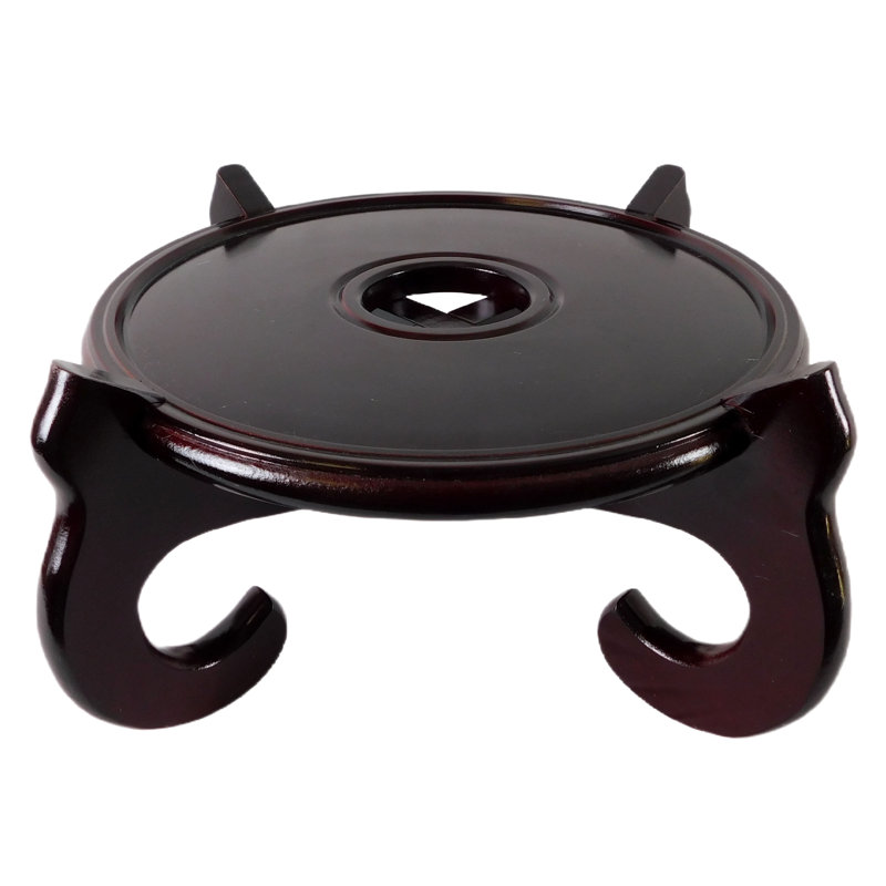 Lark Manor™ Dark Mahogany Color 4-Legged Oriental Fish Bowl Planter ...