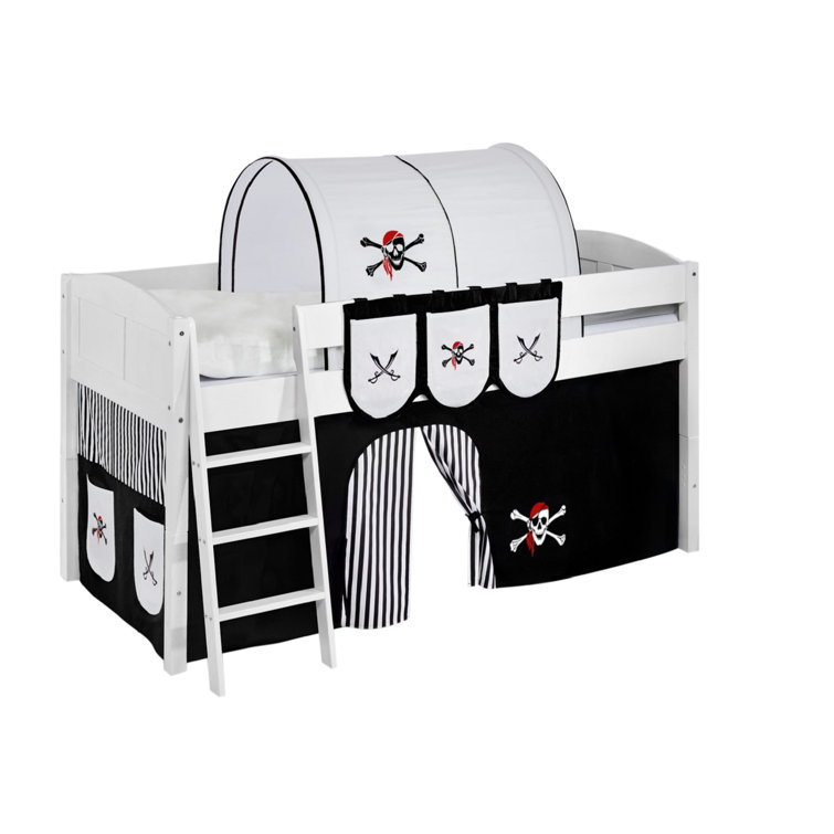 Lilokids Pirat European Single Mid Sleeper Bed with Curtain | Wayfair.co.uk