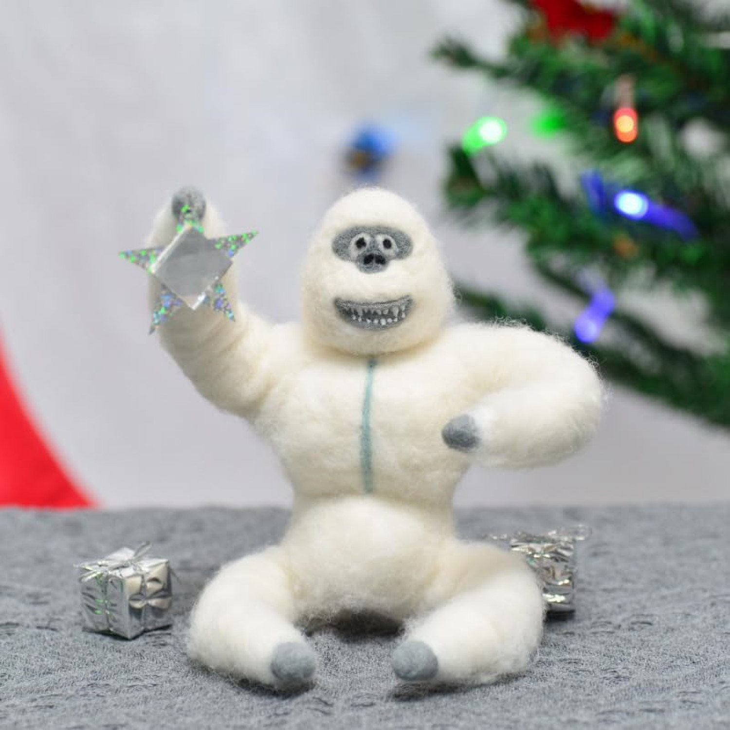 Ophelia & Co. Abominable Snowman Tree Topper Pose-Able Arms Funny ...