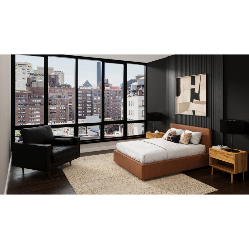 AllModern Dart Vegan Leather Platform Bed & Reviews - Wayfair Canada
