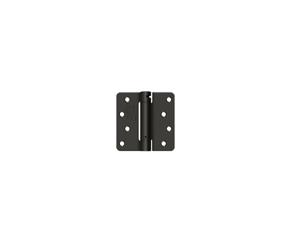 Deltana DSH4R410B 4" x 4" x 1/4" Spring Hinge, UL Listed in Oil-rubbed ...