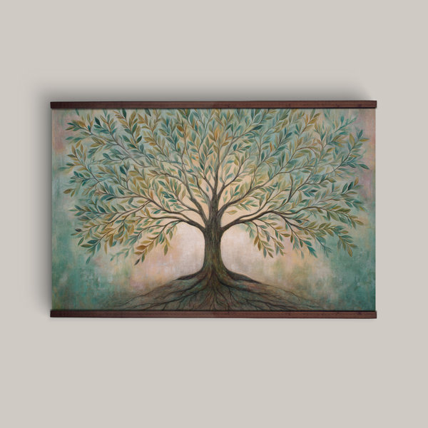 ART TERRITORY Tree of Life Wall Tapestry with Wooden Hanger – Large ...