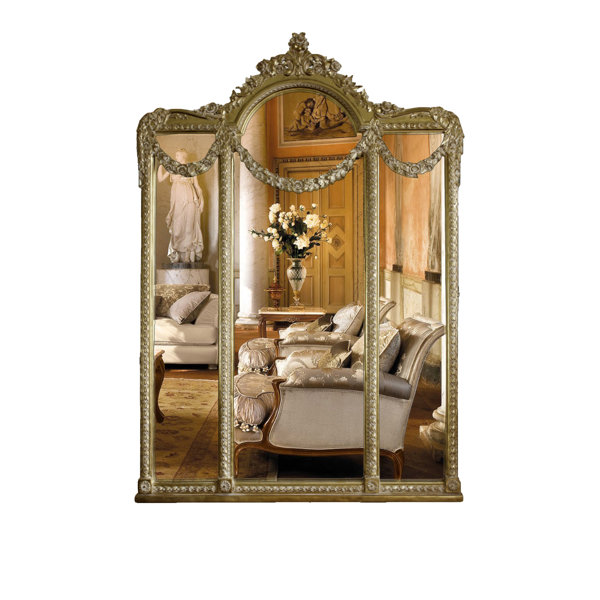 Infinity Furniture Import Victorian-style Gold Triple Panel Mirror ...